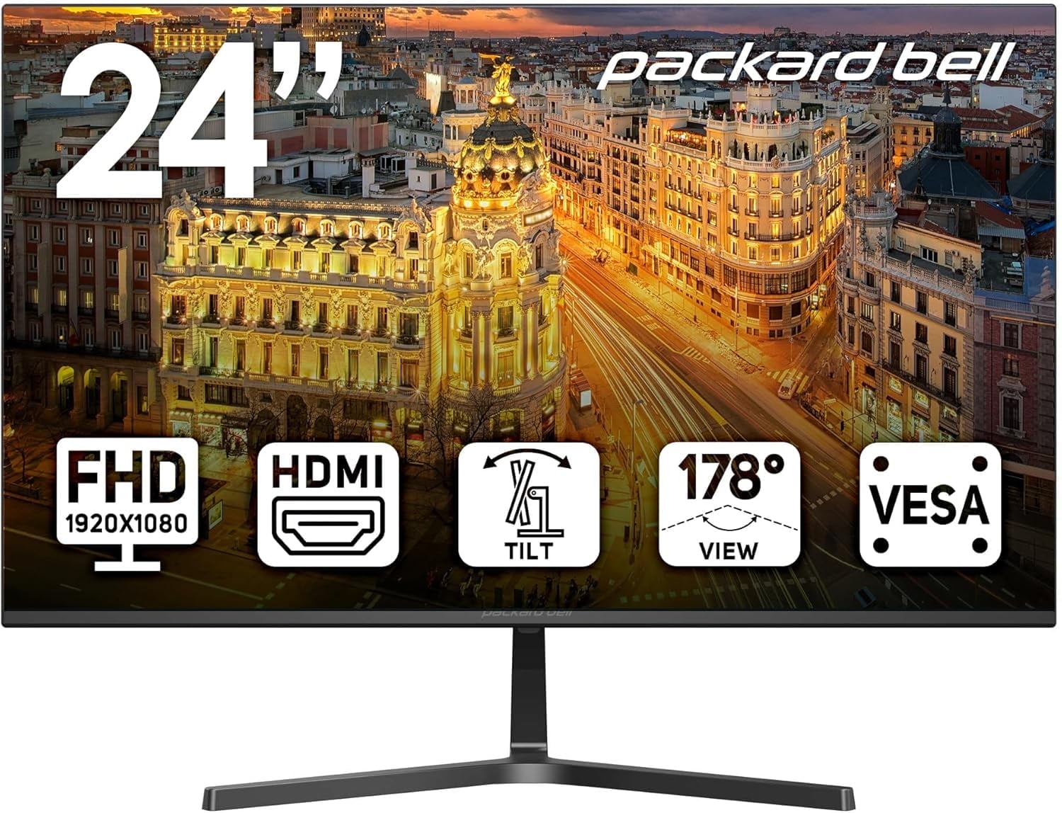 Packard Bell airFrame 24 Inch Monitor FHD 1920 x 1080 for Computer ...