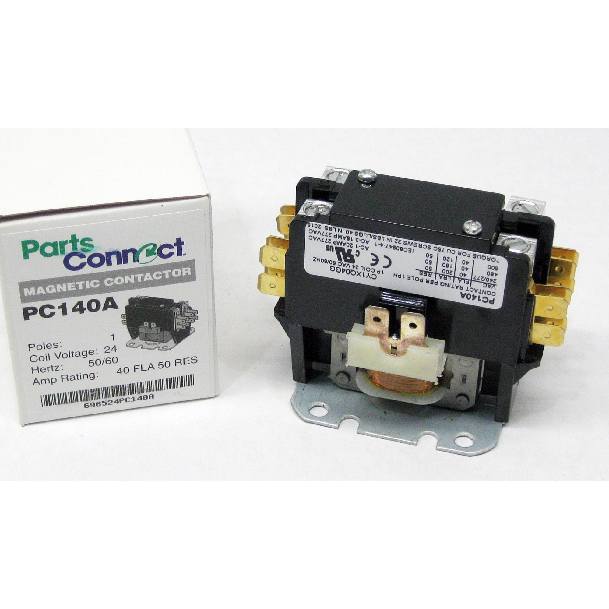 Packard C140A Contactor 1 Pole 40 Amp 24 Coil Voltage - Walmart.com