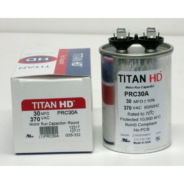 Packard PRC30A TitanHD PRC30A American-Made HVAC Round Motor Run ...