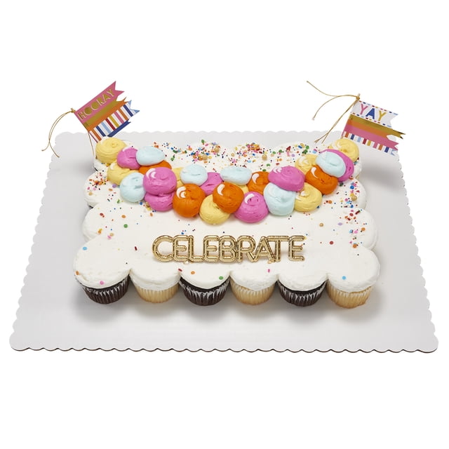 Packed Party Celebrate Cupcake Cake - Walmart.com
