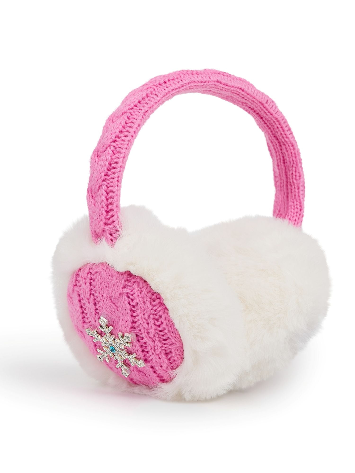 Packed Party Snow Cute Knit Earmuffs, Pink - Walmart.com