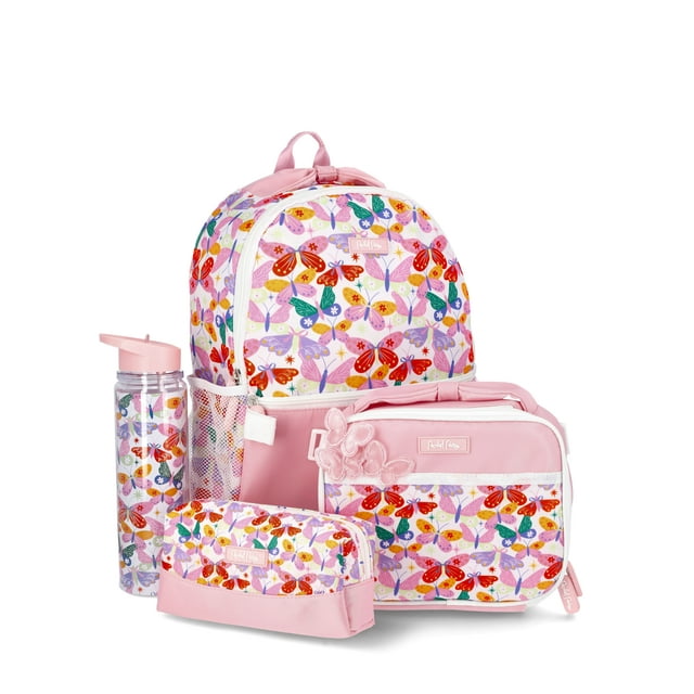 Packed Party Girls Butterfly Backpack Set, 4-Piece, Pink - Walmart.com