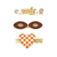 Packed Party Goldtone Go Team Hair Clip Set, Female, 3 Pieces - Walmart.com