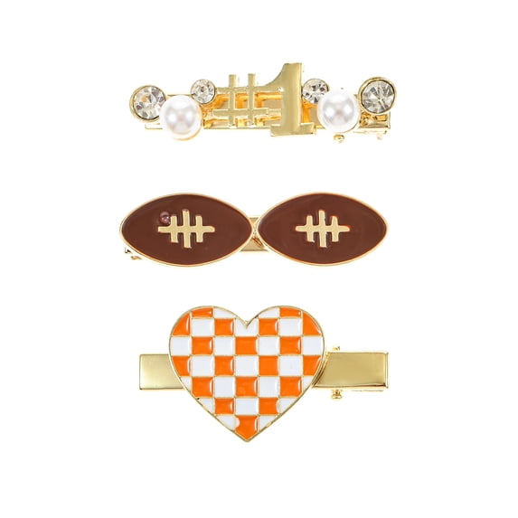Packed Party Goldtone Go Team Hair Clip Set, Female, 3 Pieces - Walmart.com