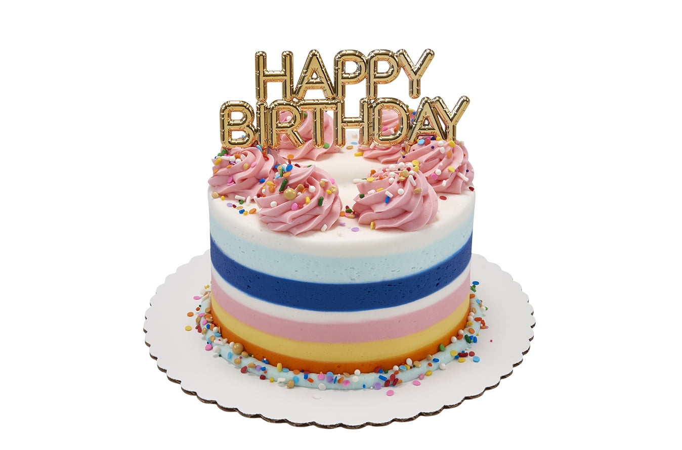 Packed Party Happy Birthday Round Cake - Walmart.com
