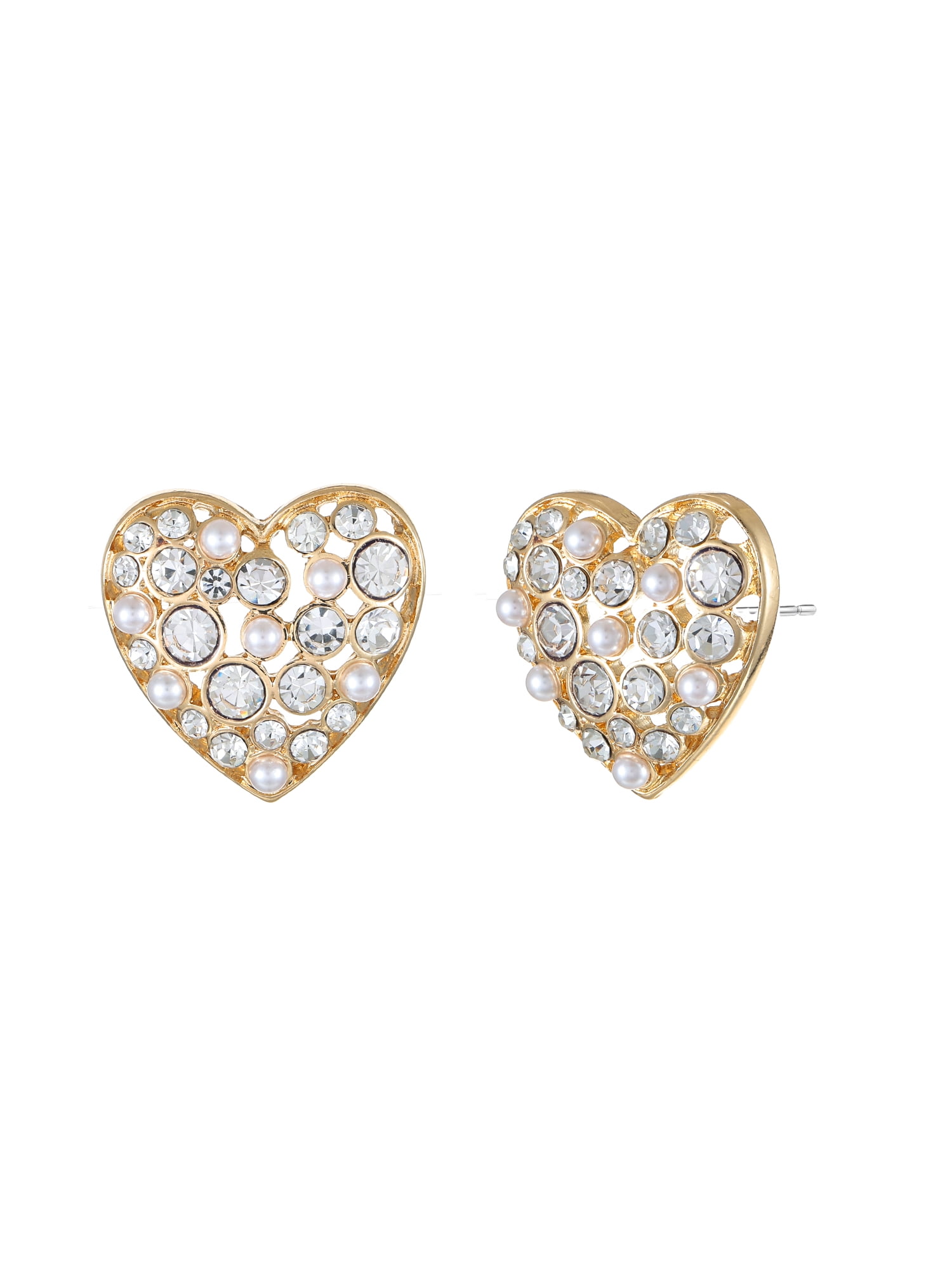 Packed Party Heart Cluster Earrings - Walmart.com
