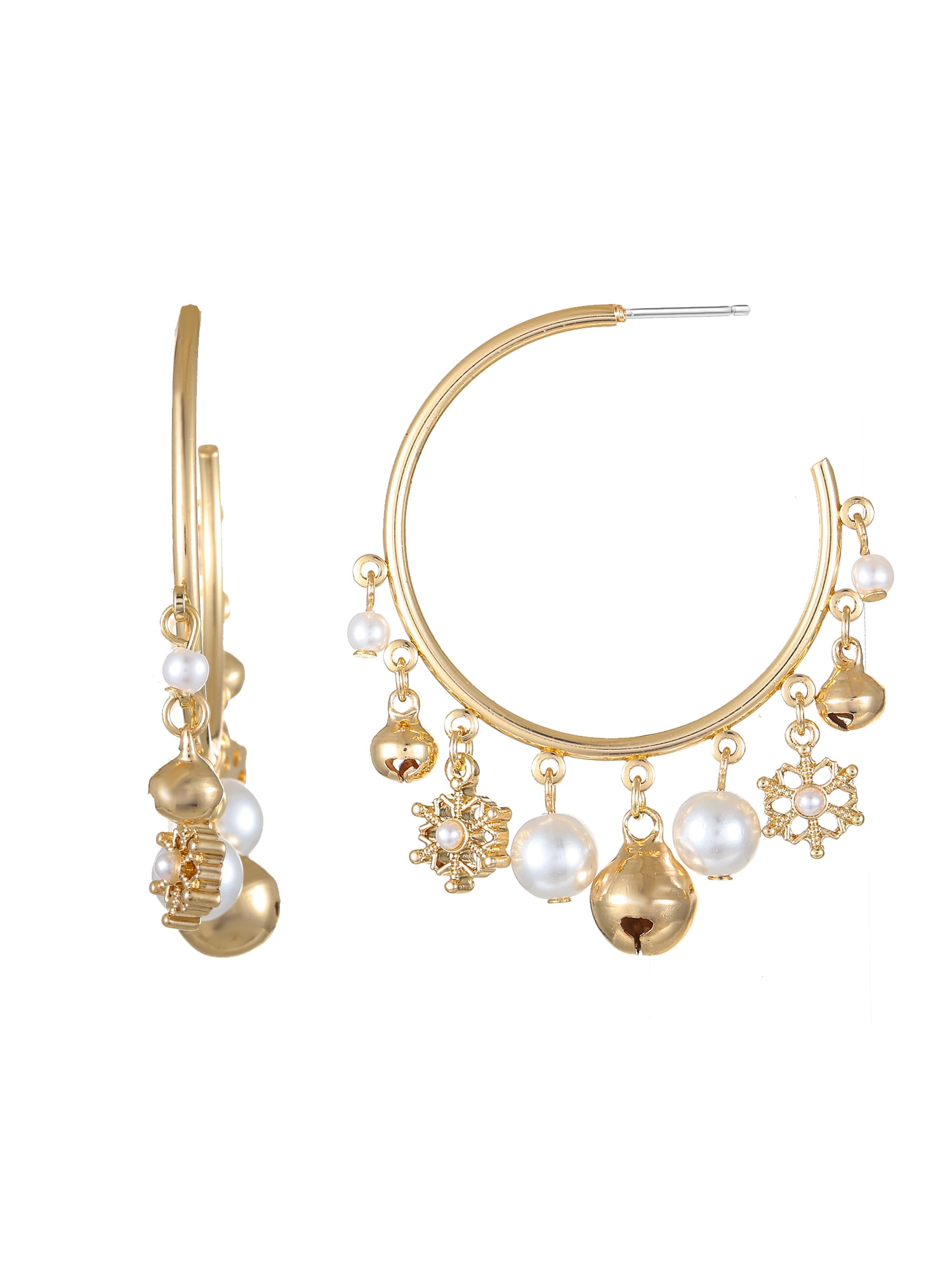 Packed Party Jingle Bells Hoop Earrings - Walmart.com