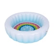 Packed Party Luxe Blue Ombre 59” Round Soft-Sided Inflatable Swimming ...