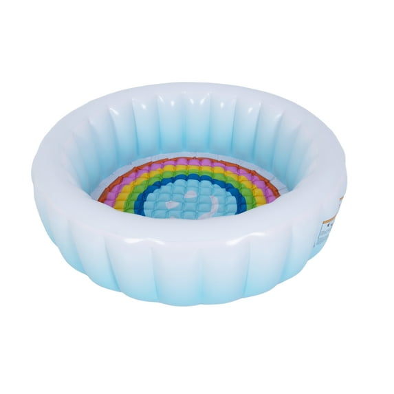 Packed Party Luxe Blue Ombre 59” Round Soft-Sided Inflatable Swimming ...