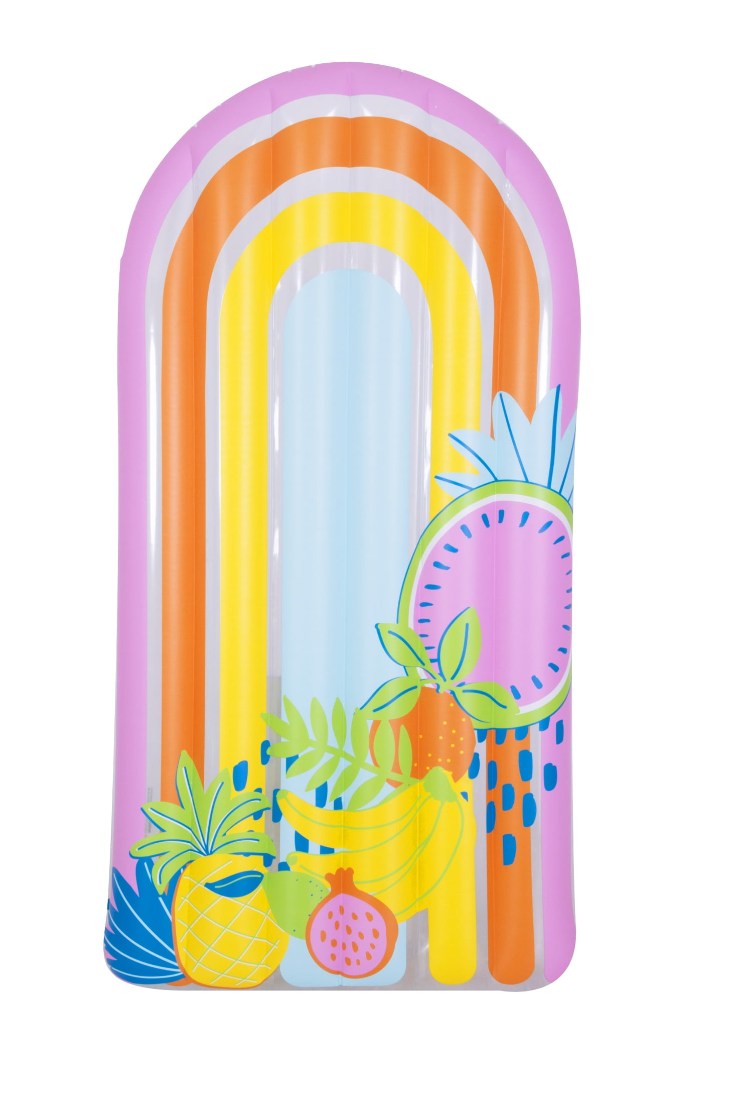 Packed Party Multi-Color Inflatable Fruit Pool Lounger for Ages 14 ...