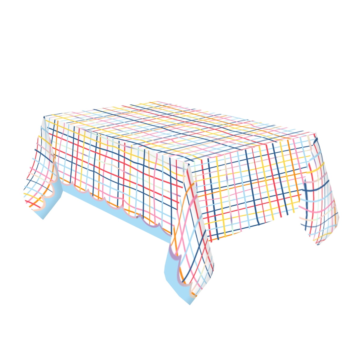Packed Party 'People Covered In Fun' 84" x 54" Reversible Table Cover ...