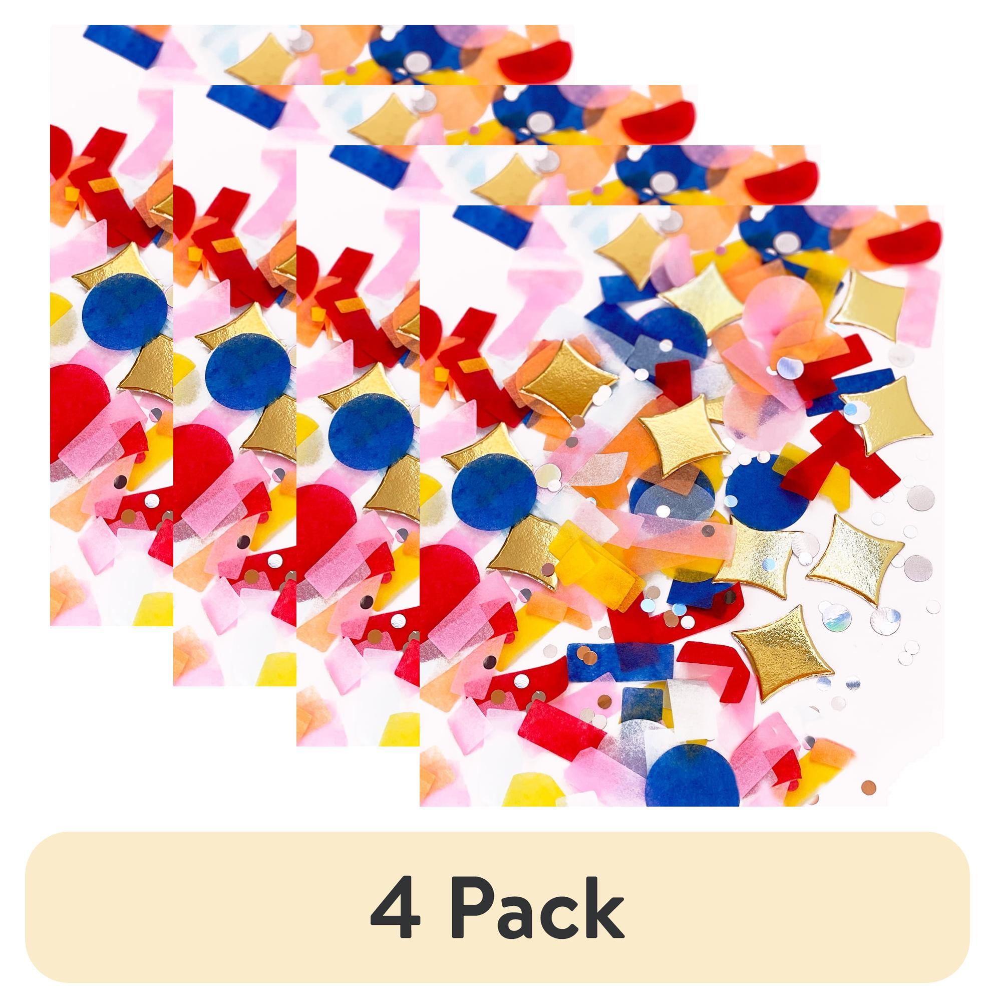 (4 pack) Packed Party Sparkle-Fetti Confetti Assorted Color Mix ...