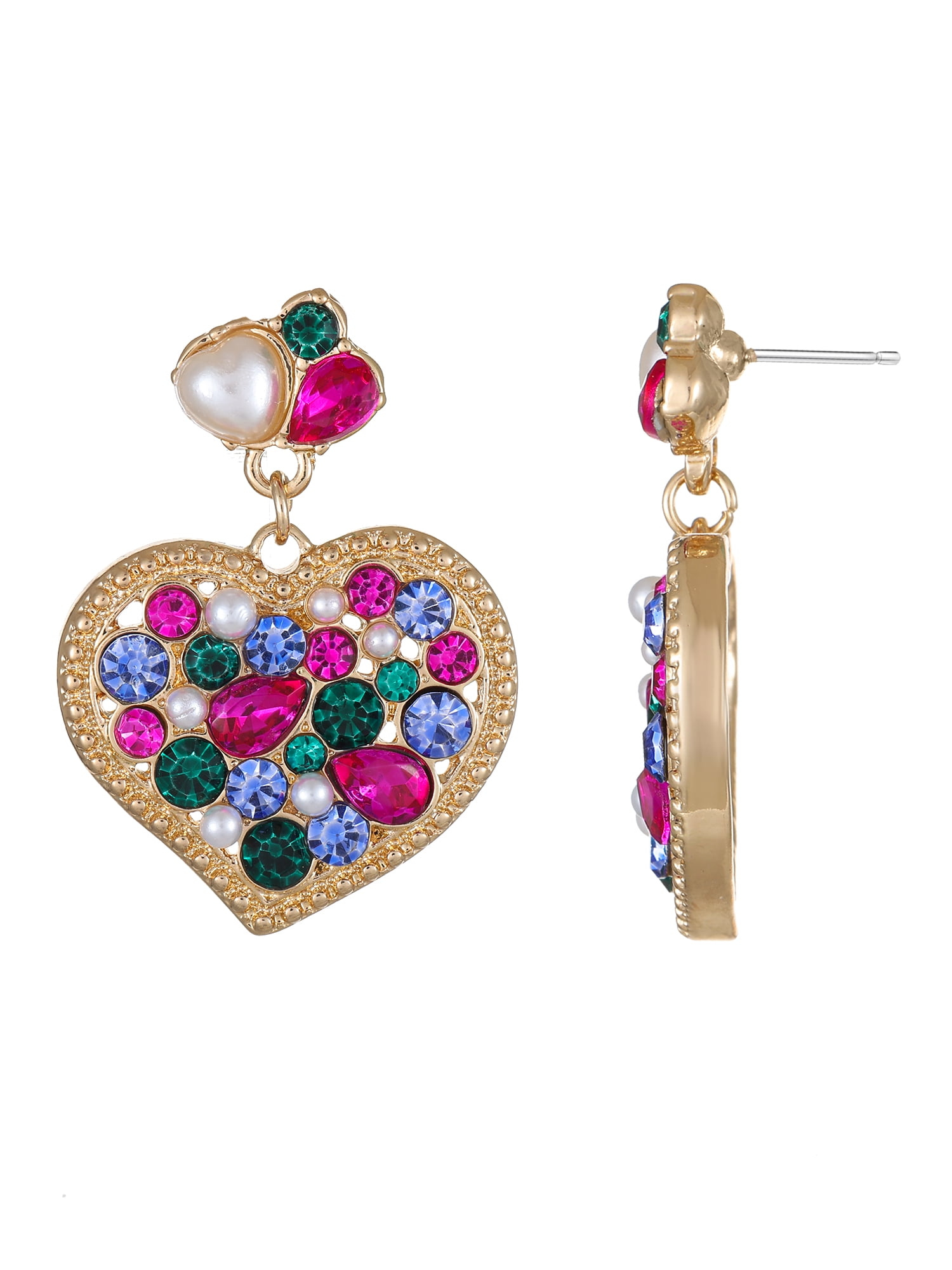 Packed Party Sweetheart Heart Earrings - Walmart.com