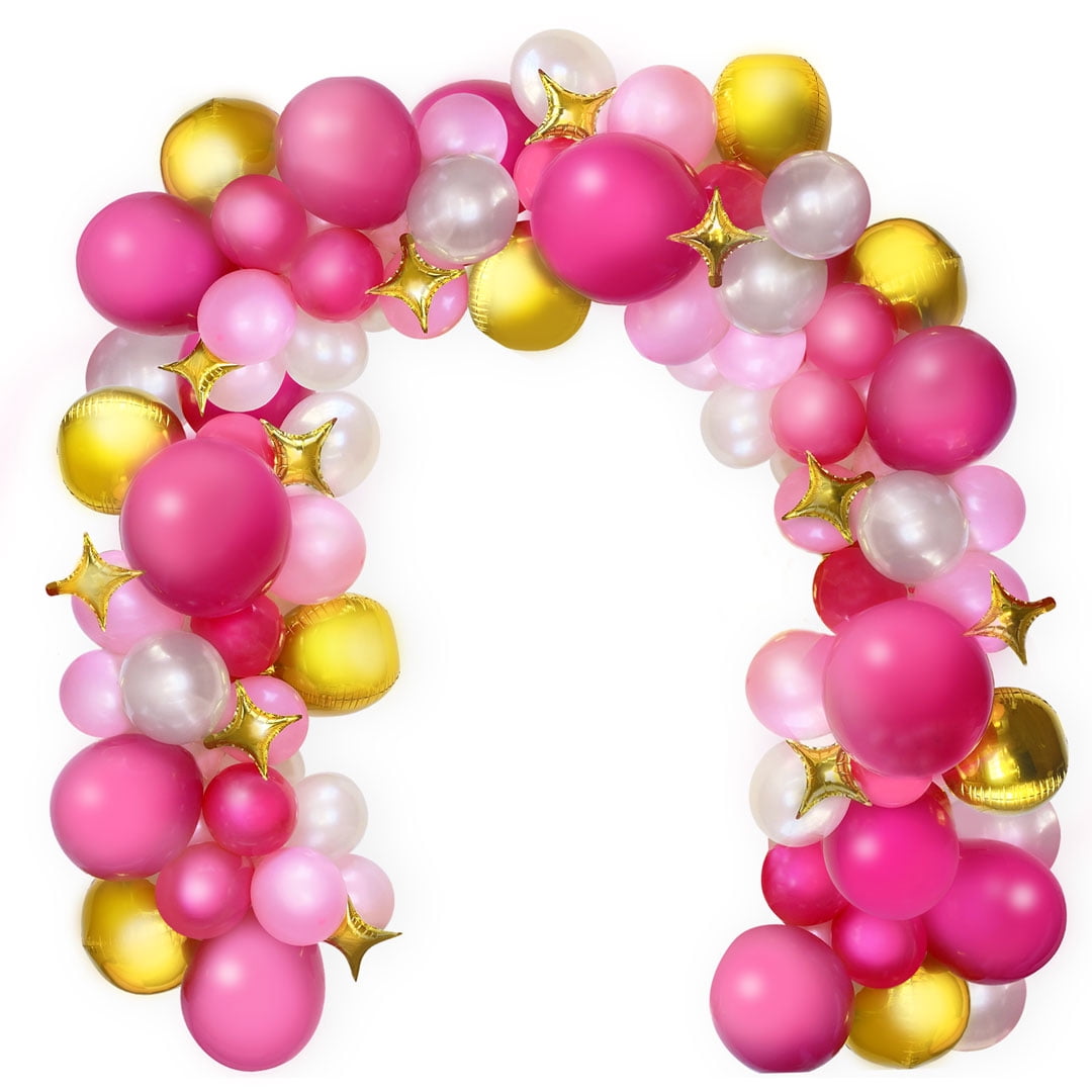 Packed Party "Think Pink" 20 FT Balloon Garland Kit - Walmart.com