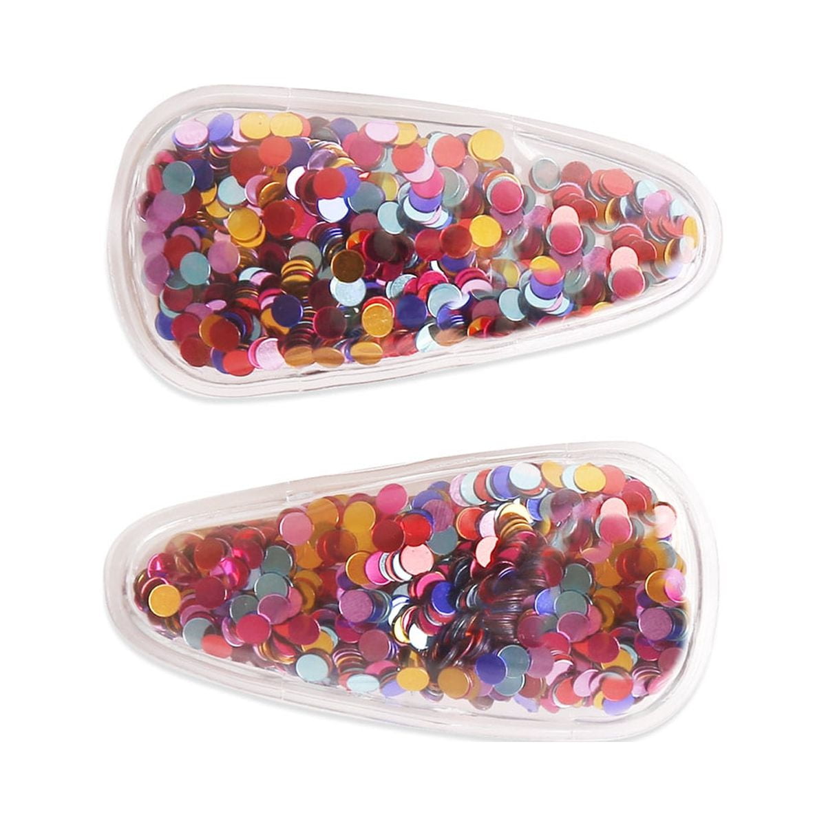 Party Confetti Hair Clips - Sparkly Multicolor Set - Walmart.com