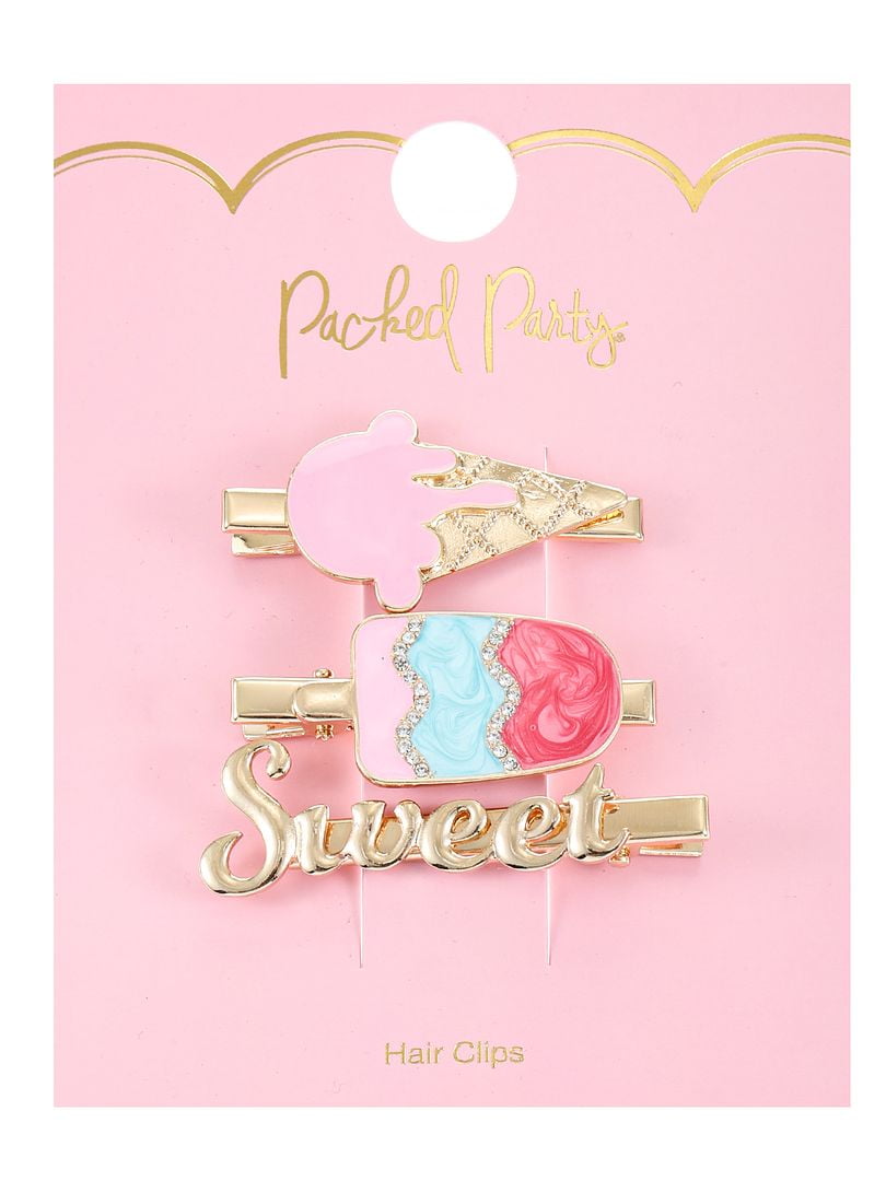 Packed Party Women's Sweet Hair Clips, 3 Pieces - Walmart.com