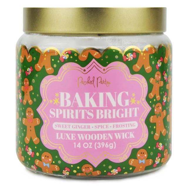 Packed Party Wrap 2 Wick Baking Spirits Bright Candle, 14 Ounce ...