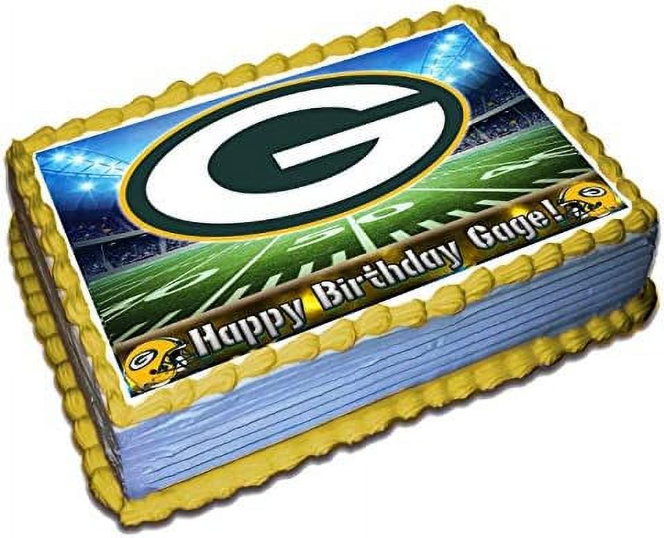 Packers Cake Topper 1/4 8.5 x 11.5 Inches Birthday Cake Topper ...