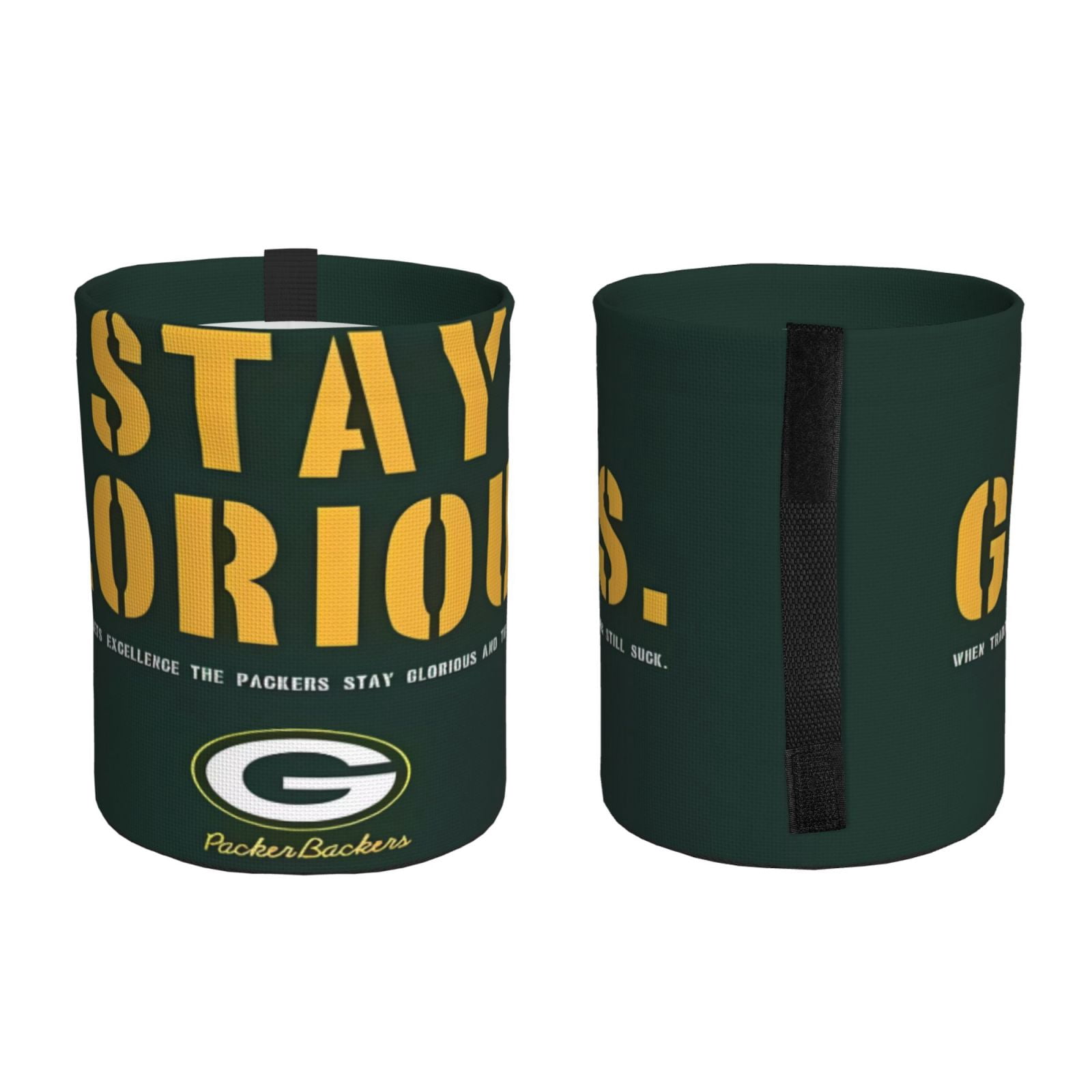 Packers Car trash can with webbing, easy to install with Velcro, can ...