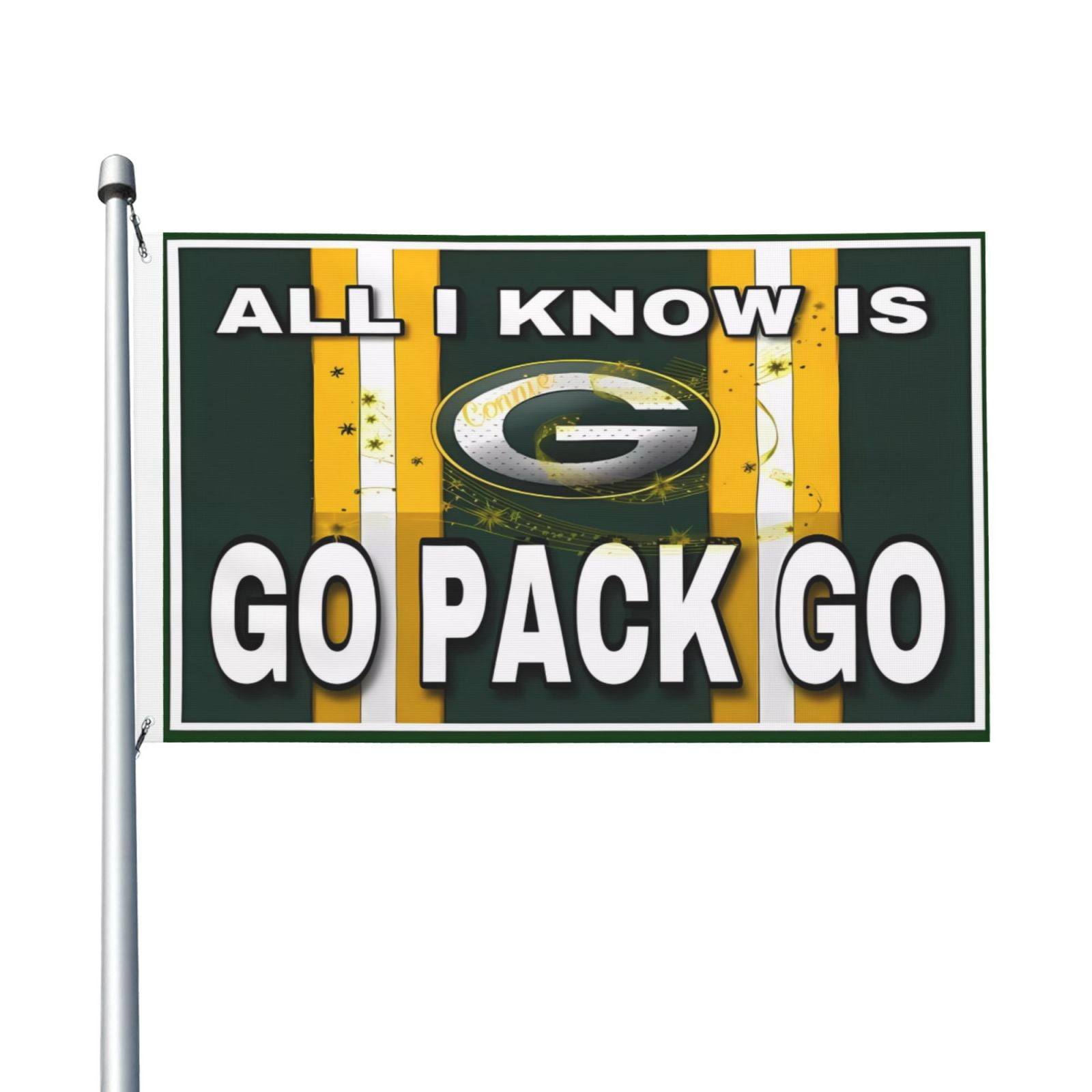 Packers Football Team Double Sided Support Flag, Outdoor Decorative ...