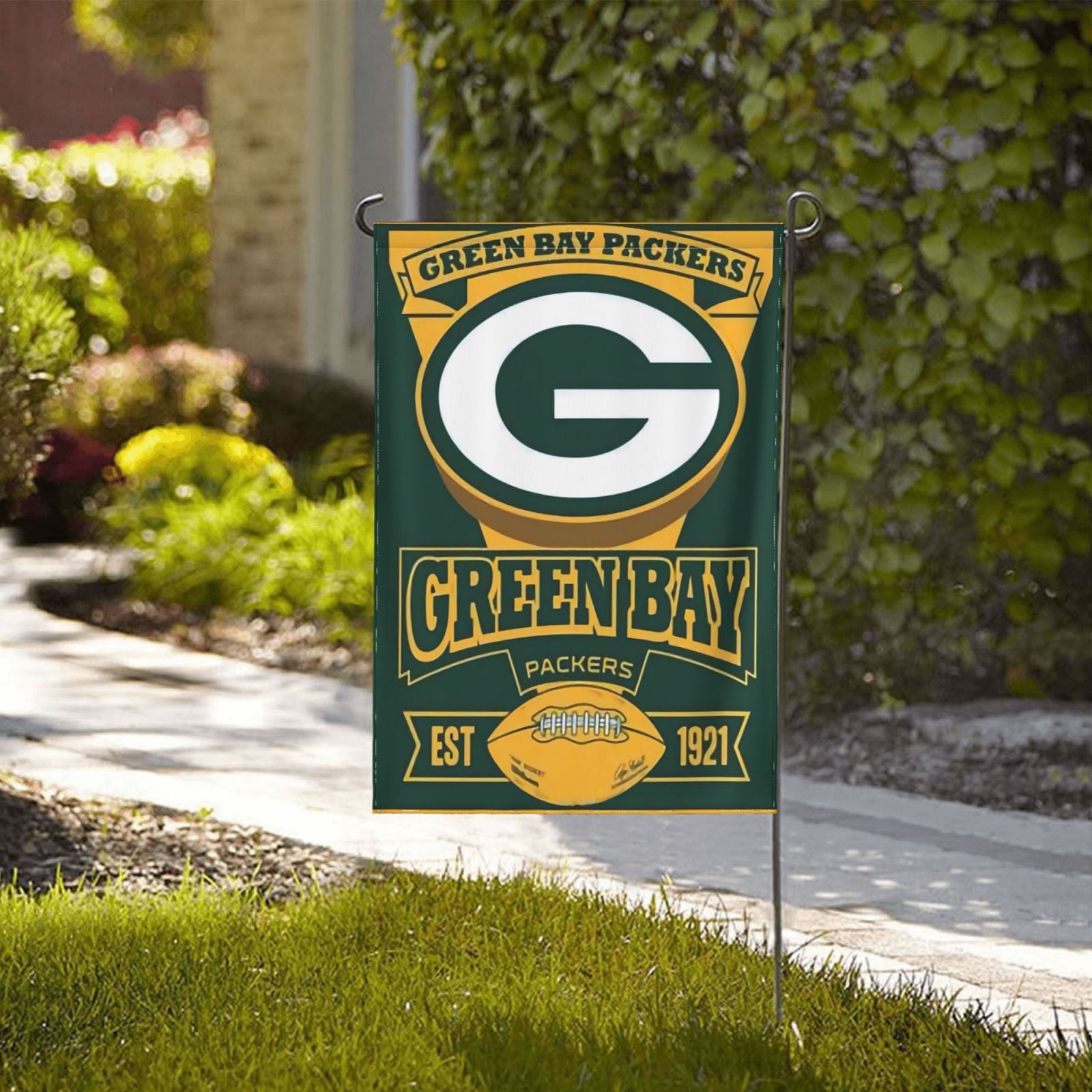 Packers Football Team Garden Flag 12.5"x18"/28"x40" Double Sided Yard ...
