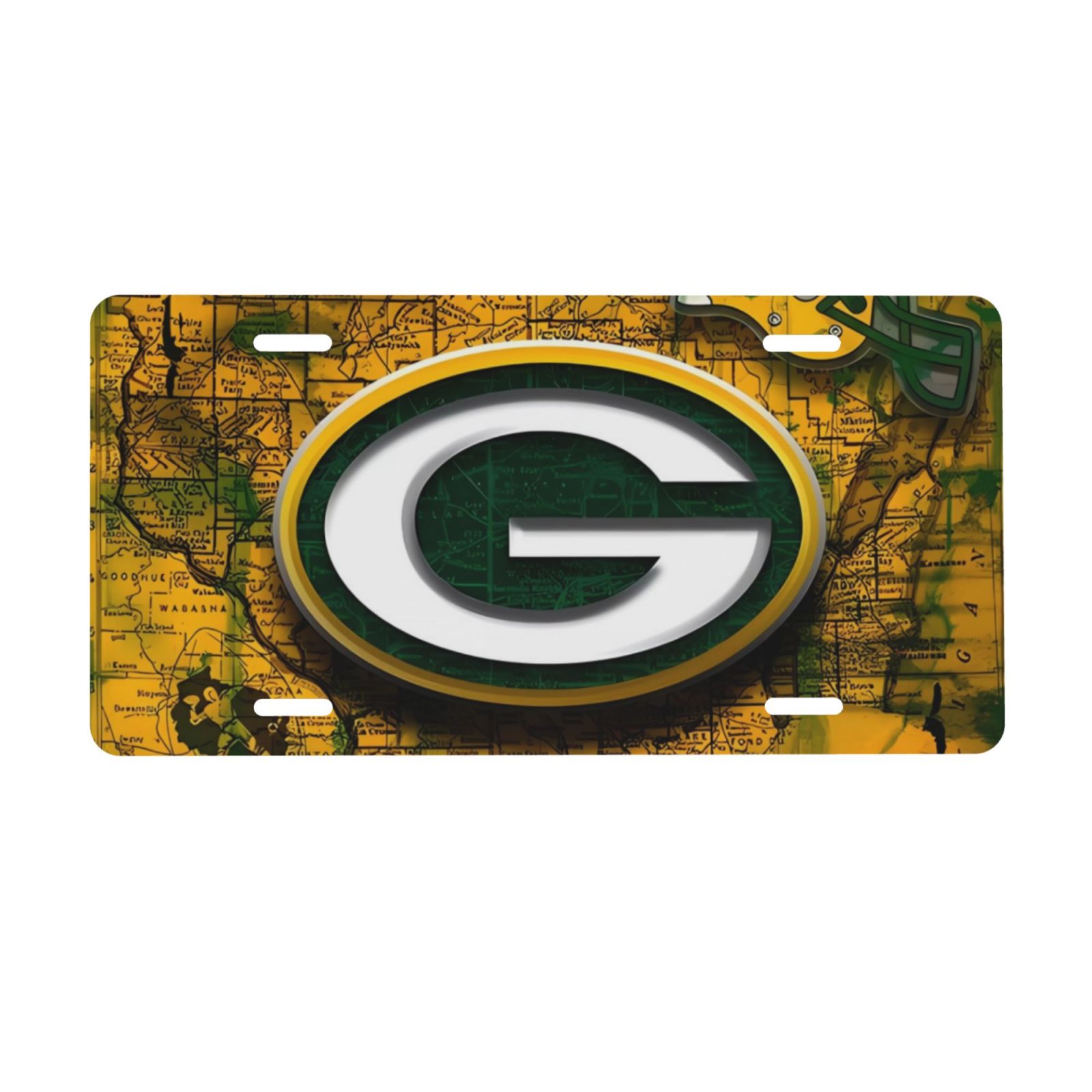 Packers License Plate Aluminum front license plate for automobiles ...