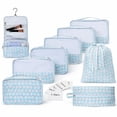 Packing Cubes Set Blue Flower Travel Luggage Organizer - Walmart.com