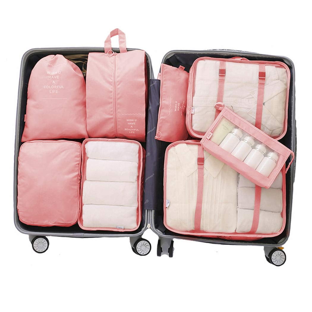 Packing Cubes for Suitcases-8 Pieces, Light Packing Cubes for Travel ...