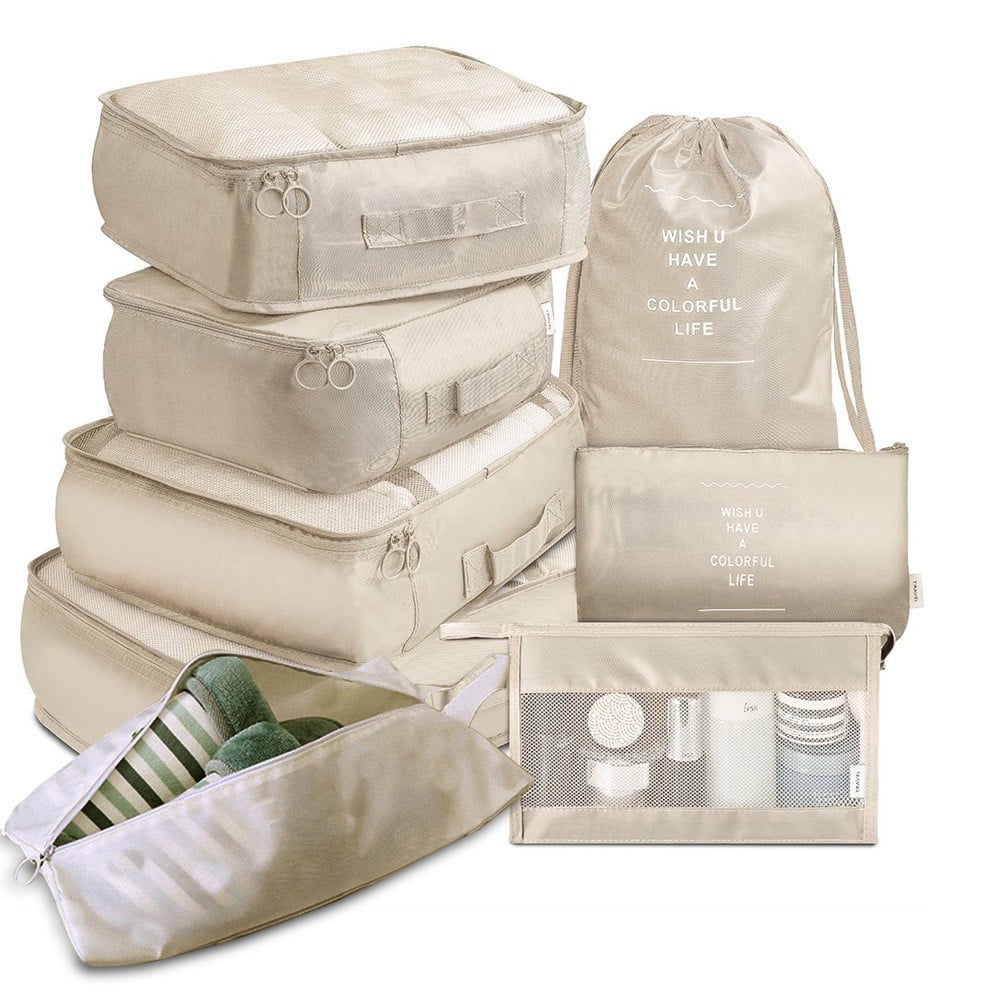 Packing Cubes for Travel, 8 Pcs Travel Packing Cubes for Suitcases ...