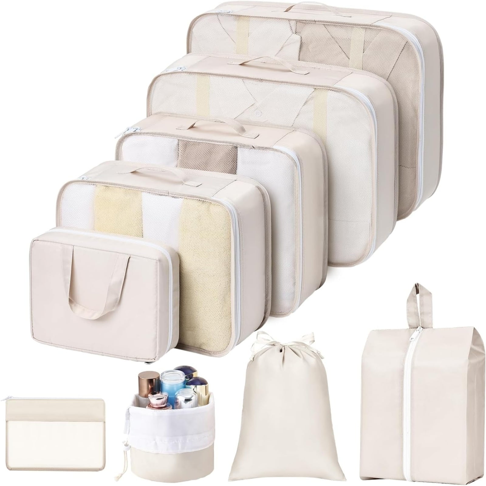 Packing Cubes for Travel - 9 Set Packing Cubes for Suitcase Large ...