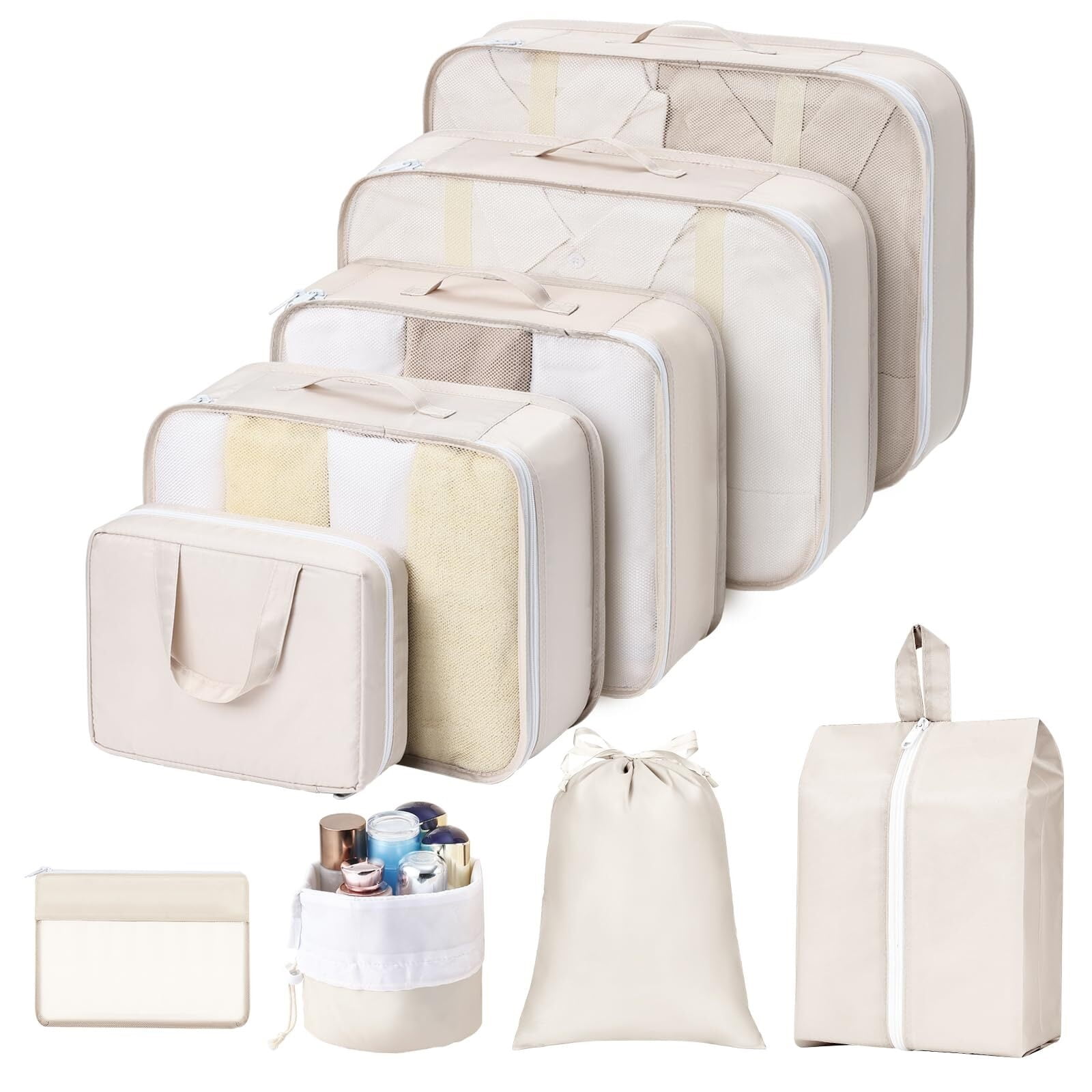 Packing Cubes for Travel, Large Packing Cubes Organizer Bags Set ...