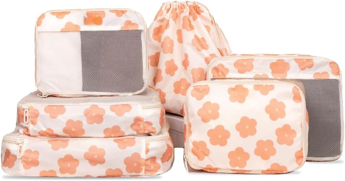 Packing Cubes for Travel, 6- Large Packing Cube Organizer Set for ...