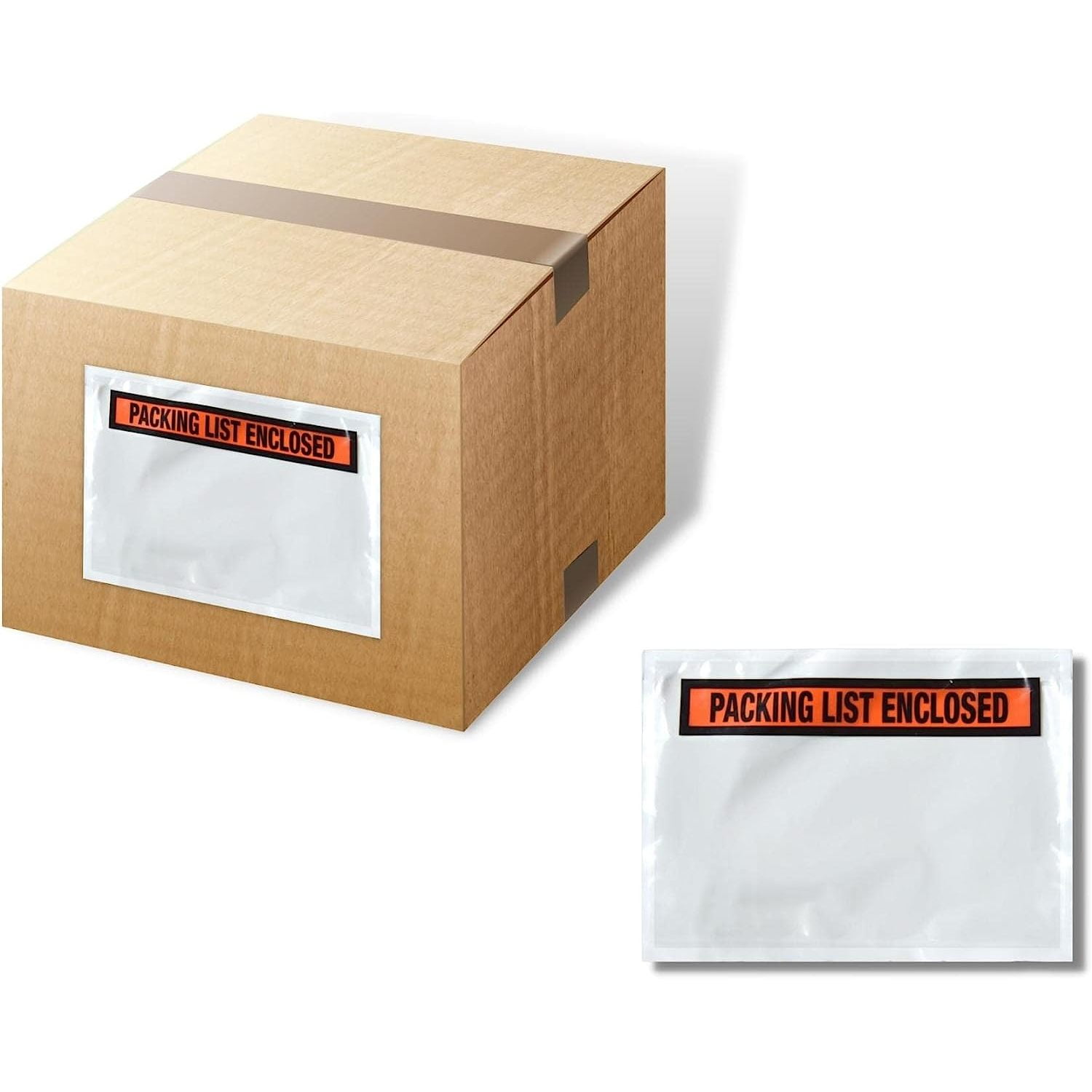 Packing List Enclosed Pouches, Invoice Label Envelopes, Clear Orange, 4 ...