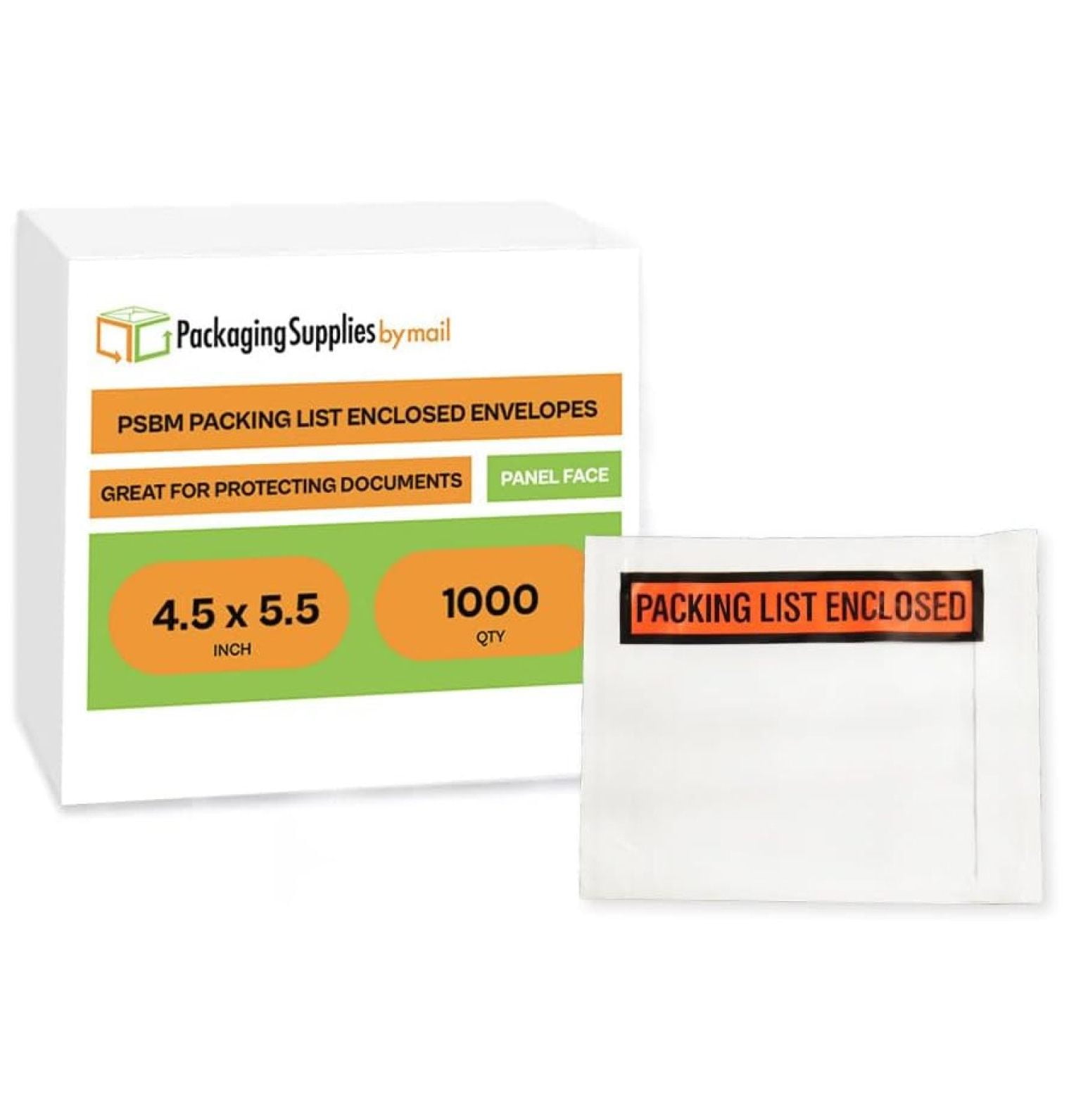 Packing List Enclosed Pouches, Invoice Label Envelopes, Clear Orange, 4 ...