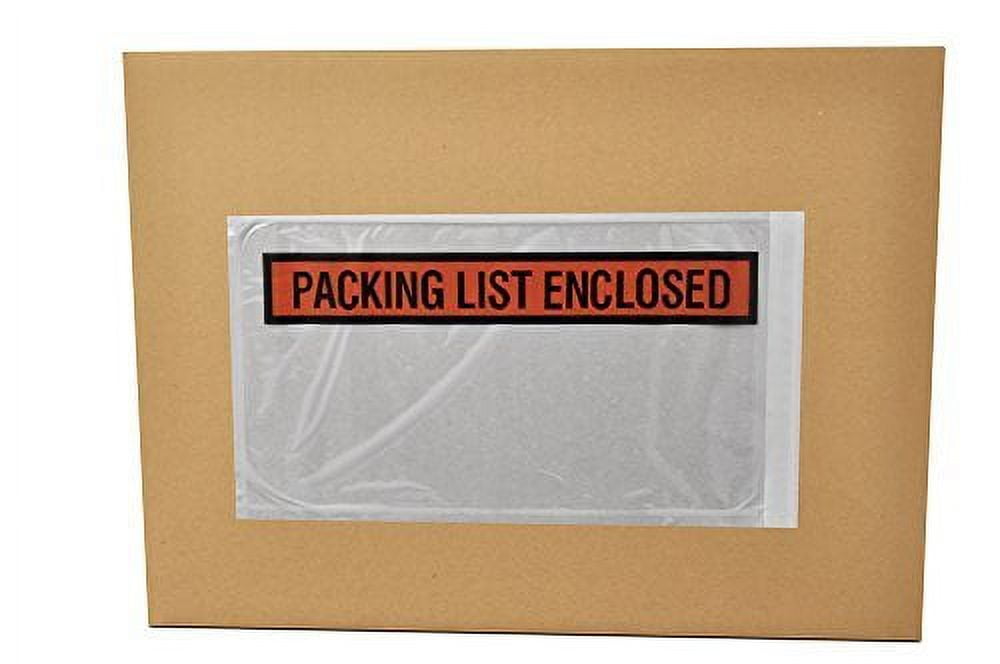 Packing List Enclosed Shipping Envelope 5.5"x10" Panel Face Pouches ...