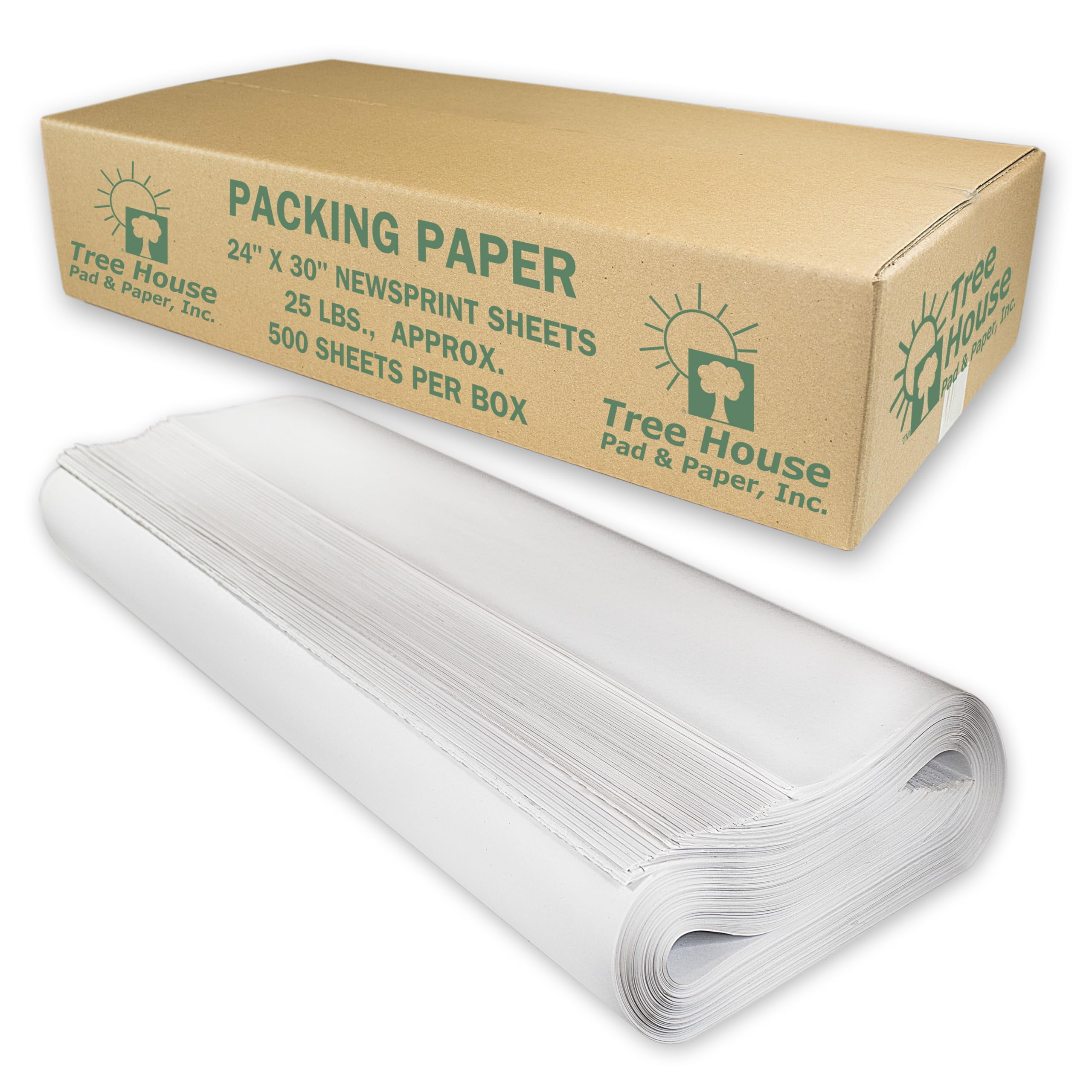 Packing Paper Sheets for Moving Wrapping Fragile Items, 25lbs 500 ...