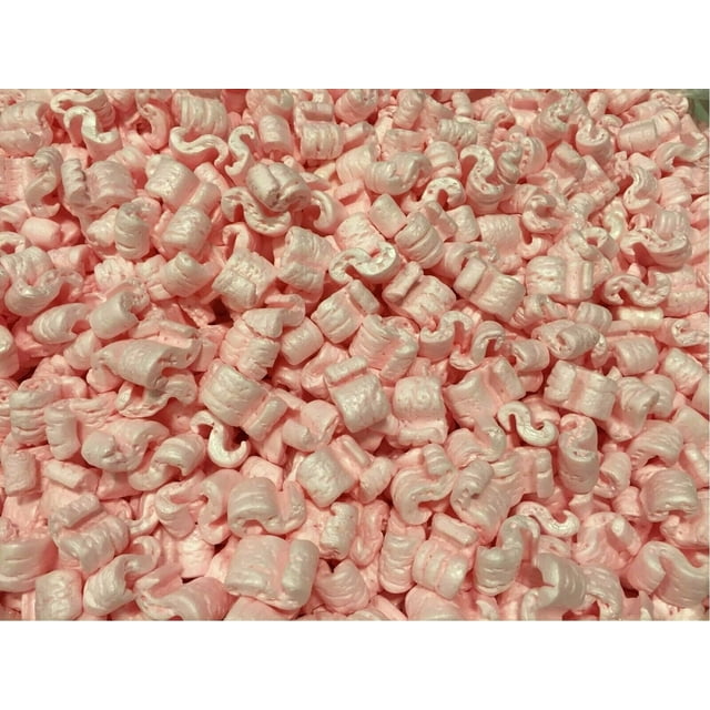 Pink Anti-Static Packing Peanuts for Moving, 60 Gallons 8 Cubic Feet ...