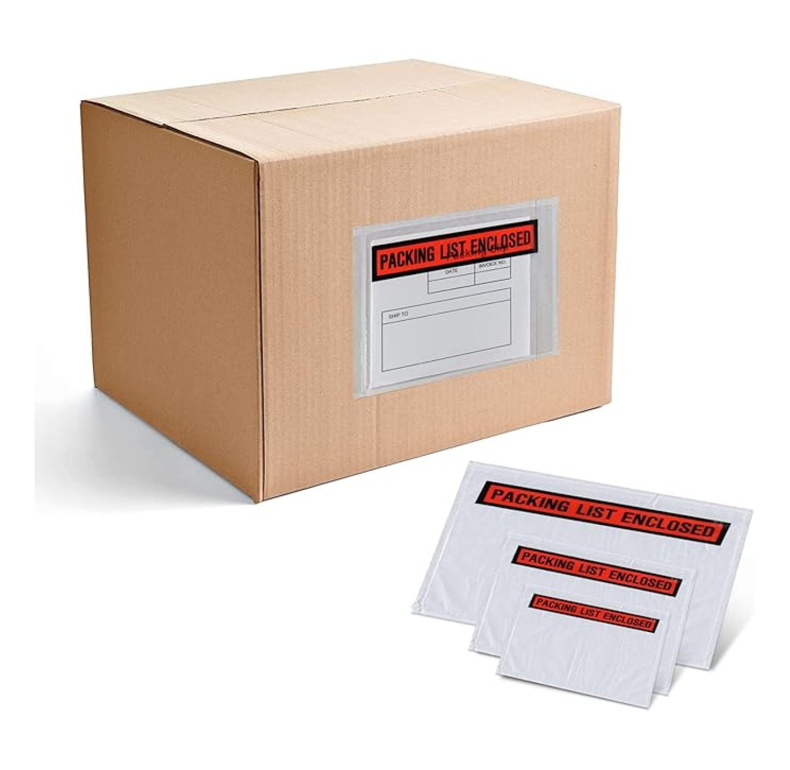Packing Slip Envelope Pouches By 1000-Pack- Clear Self Adhesive ...