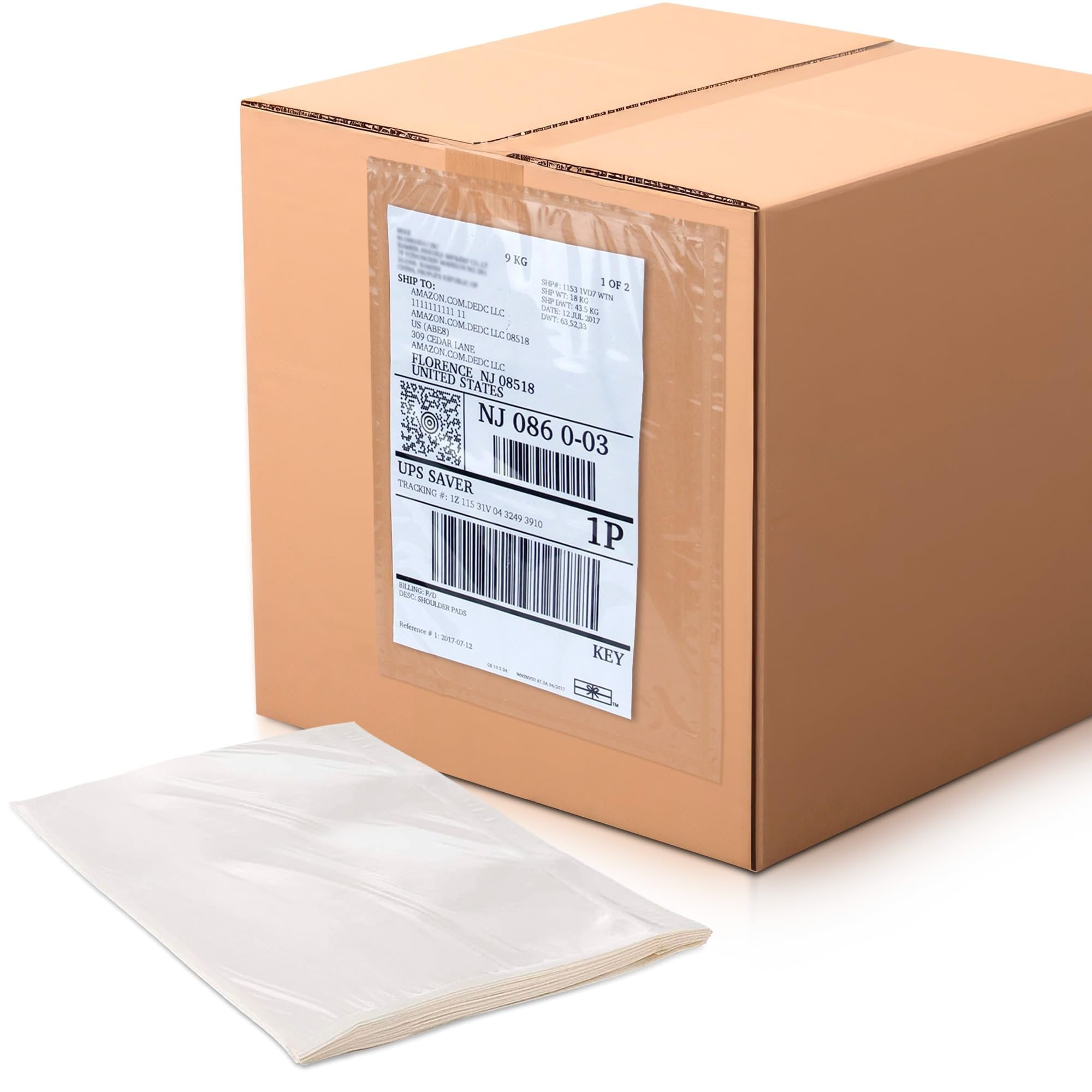 Walmart 7x10 Clear Plastic Shipping Sleeves, Self-Sealing Mailing Bags ...