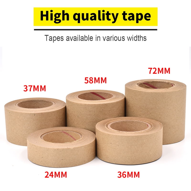 Packing Tape 30M Reinforced Water Activated Gummed Tape Kraft Paper Tap ...