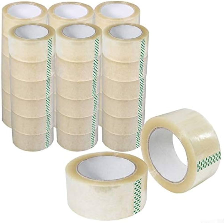 Packing Tape, Heavy Duty Packing Tape, Clear Box Tape, Moving Tape, 2 ...
