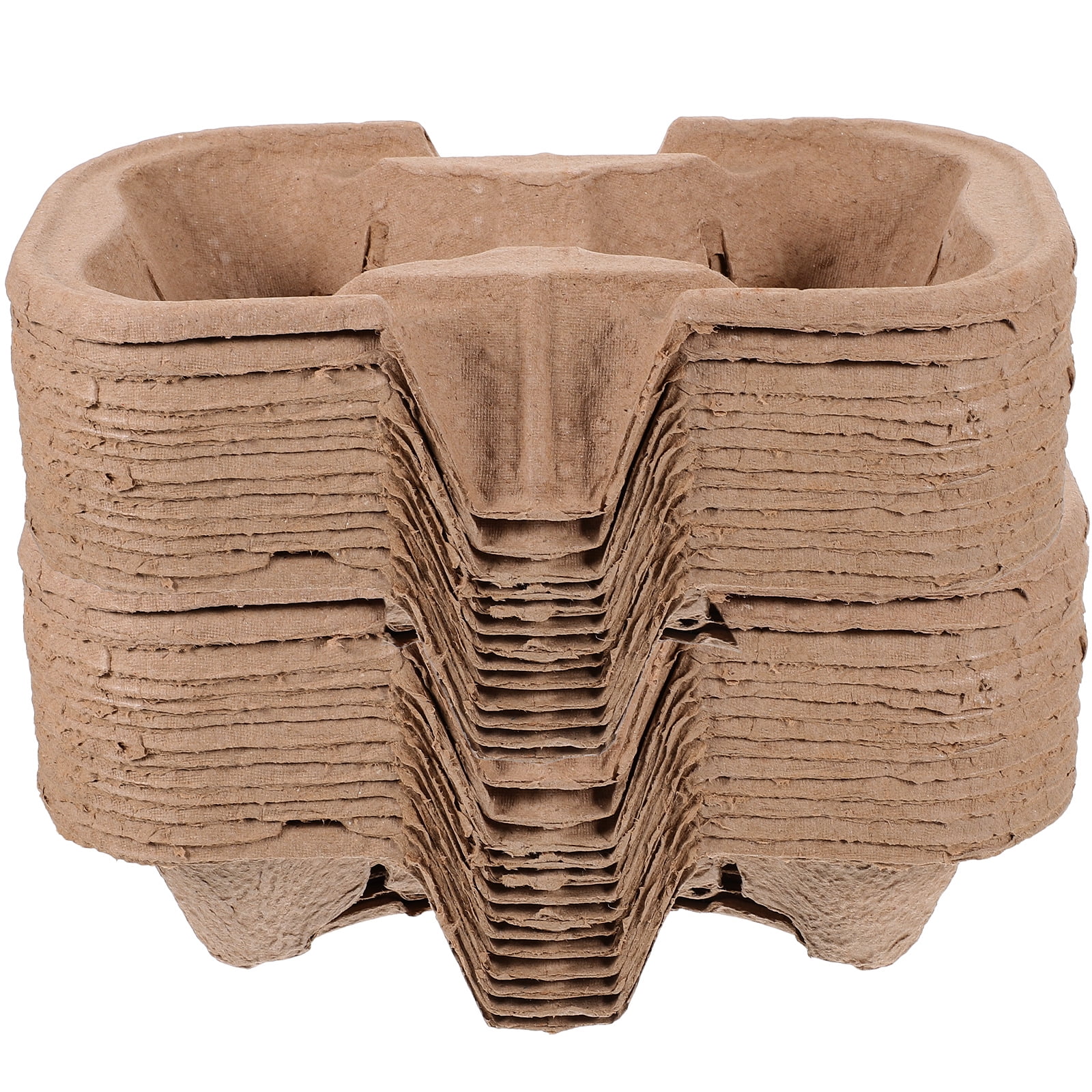 Packing Trays Biodegradable Disposable Paper Coasters Cup Holders for ...