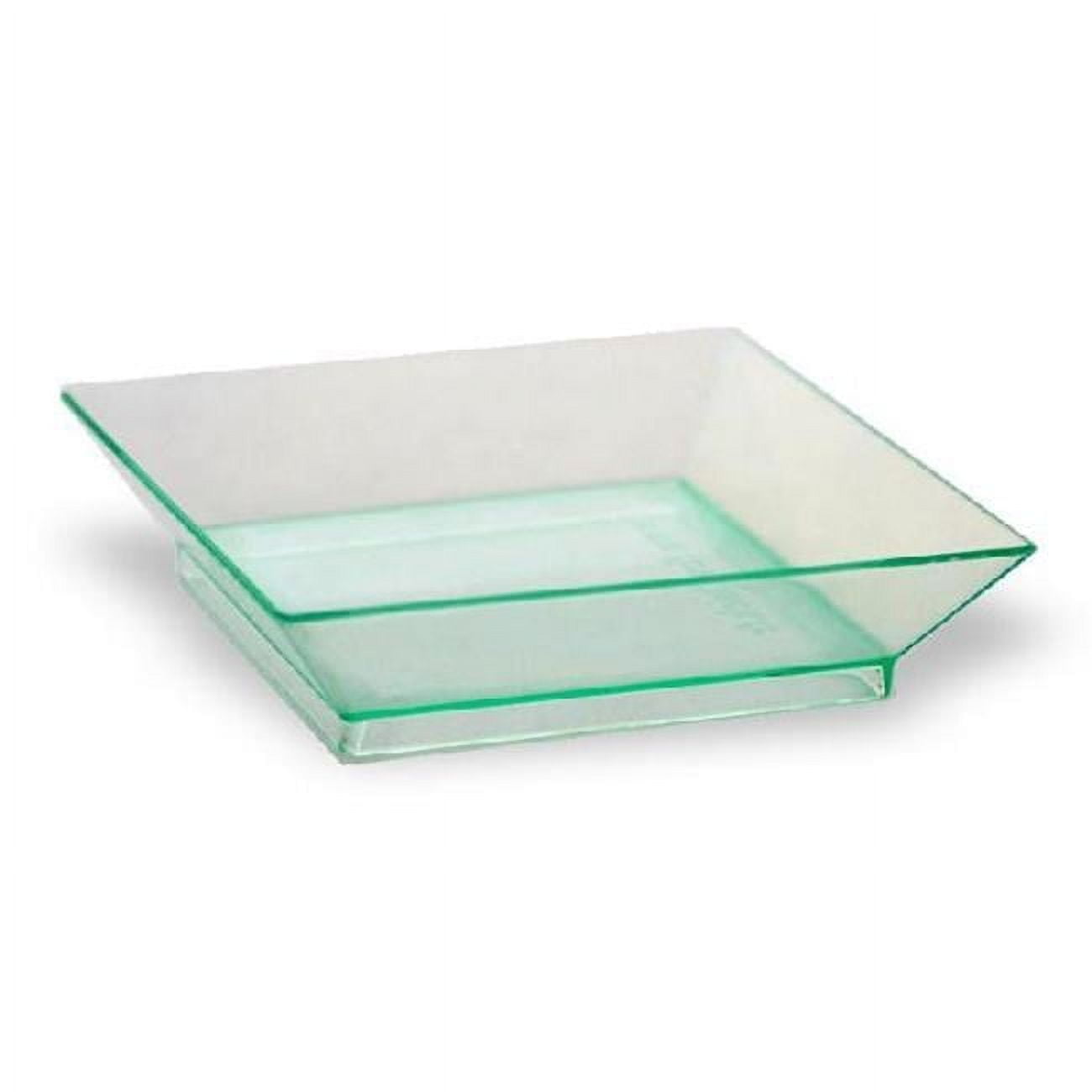 PacknWood 210KLAR6565 Square Transparent Green Klarity Dish- Pack Of ...