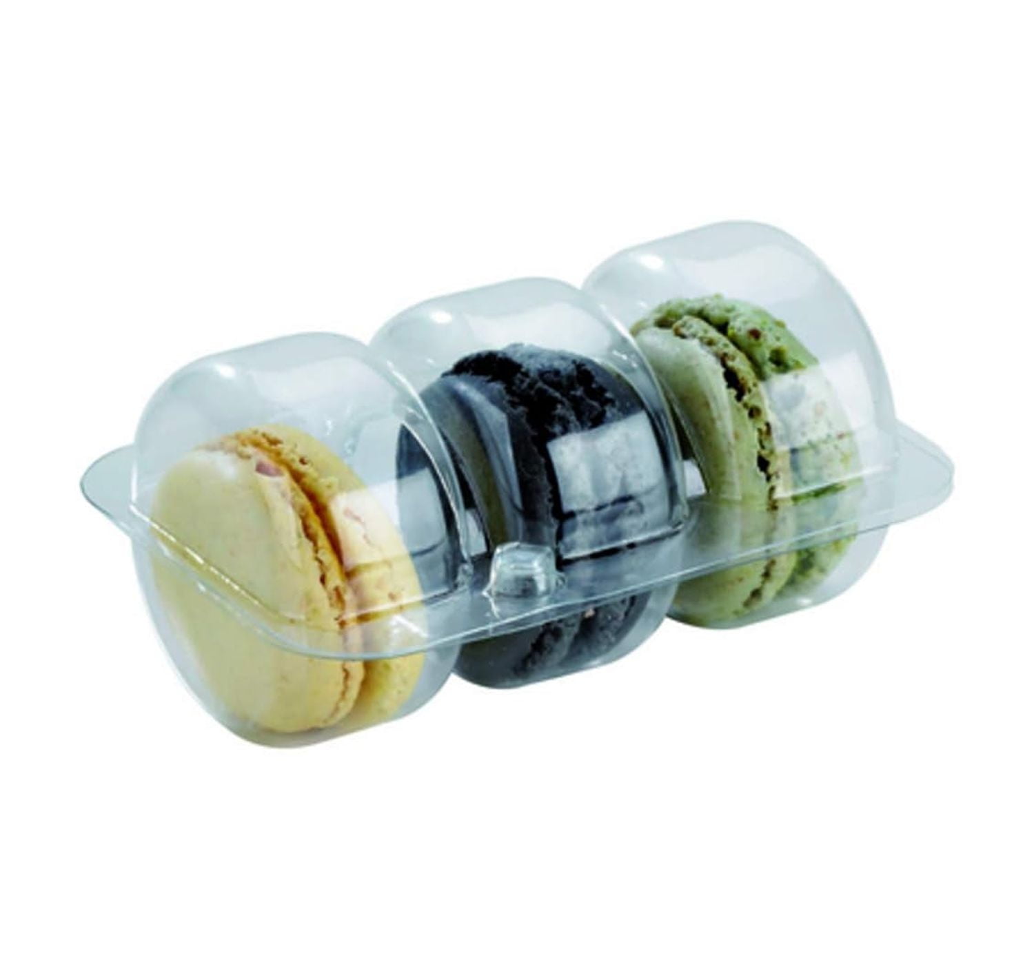 PacknWood 210MACINS3 -Clear Plastic Macaron - macaroon clear boxes ...