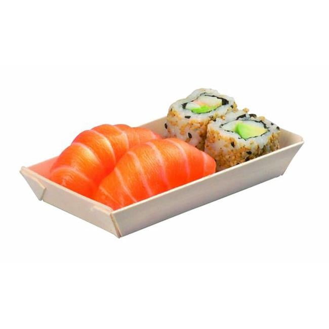 PacknWood 210SAMBQ65 Samurai Rectangular Wooden Dish- Pack Of 100 ...