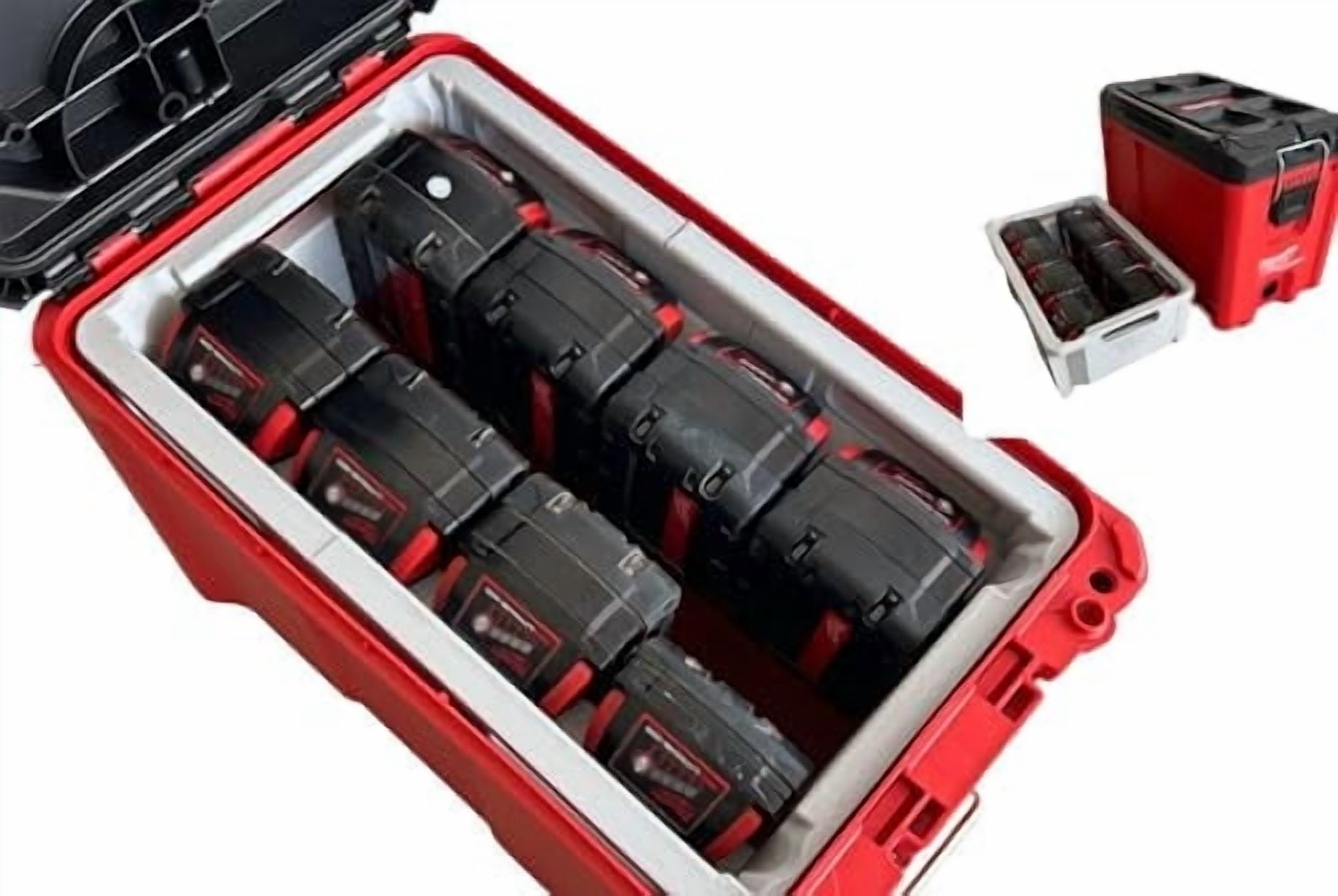 Packout Compact Tool Box Organizer Insert For Milwaukee M18 Battery ...