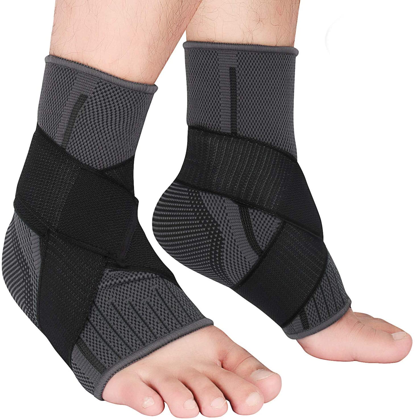 Packs Breathable Ankle Brace, Ankle Support with Compression Ankle Wrap ...