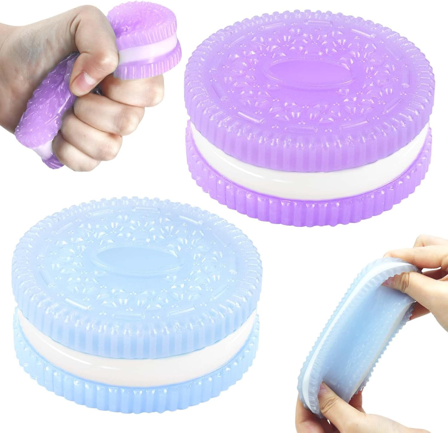 Packs Cookie Squishies Fidget Toys Adults, Squeeze Toys Sticky Sensory ...
