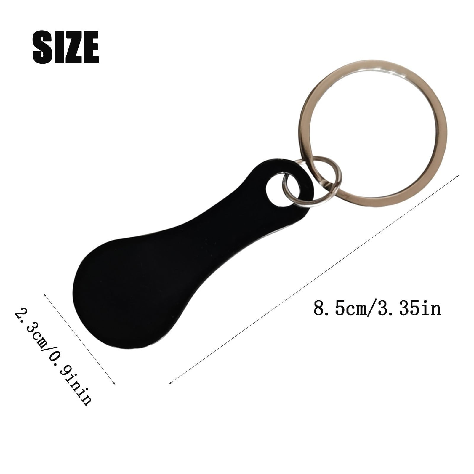 Packs Shopping Key Tokens Of Trolley Ring Aluminum Metal Alloy 2 ...