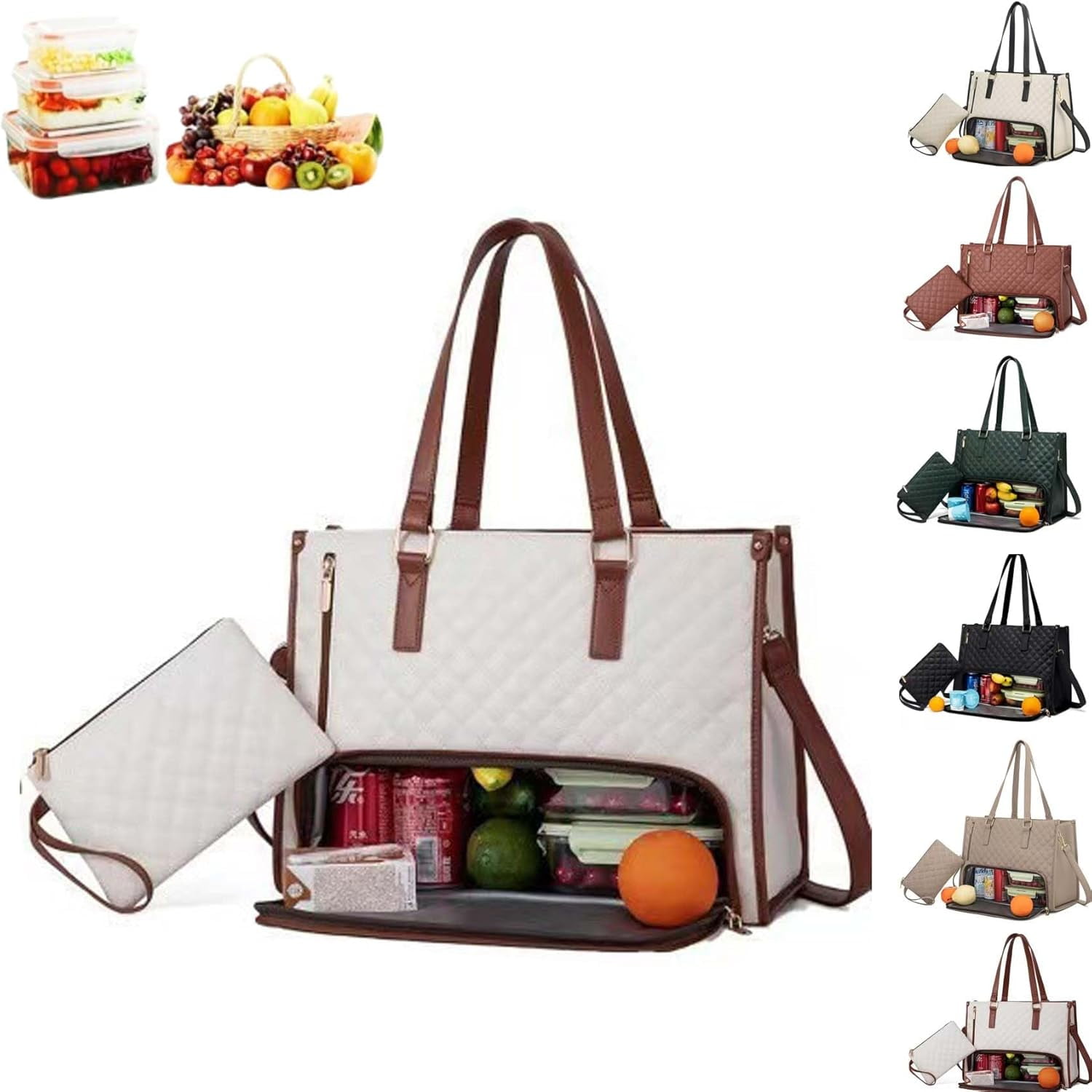 Packuum Tote Bag, Packuum 3 In 1 Tote Bag, 15.6 Inch Bags with Lunch ...